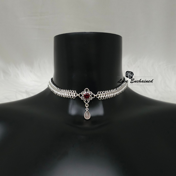 Mermaid Lace Princess, Garnet ~ Luxury sterling silver submissive day ...