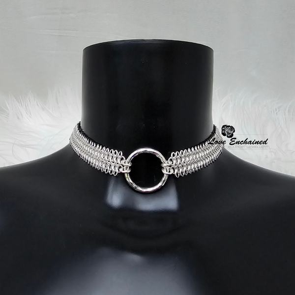 Mermaid O Goddess ~ Luxury sterling silver submissive collar - Love Enchained