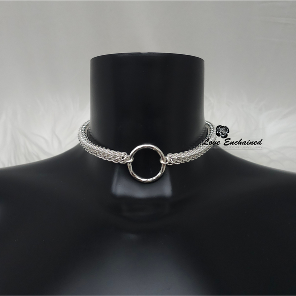 Persian O Goddess ~ Luxury sterling silver submissive collar - Love Enchained