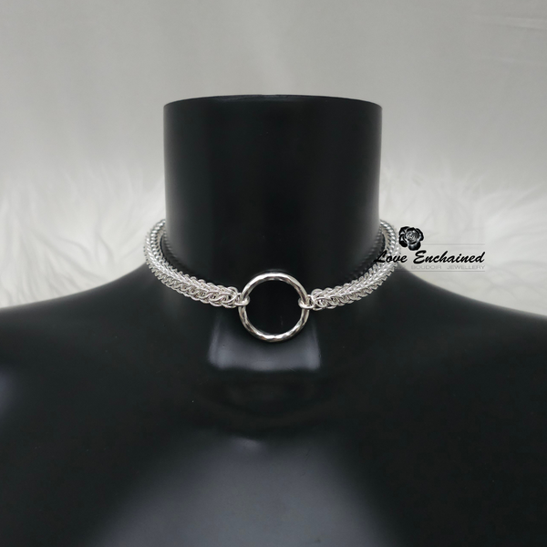 Persian O Goddess ~ Luxury sterling silver submissive collar - Love Enchained